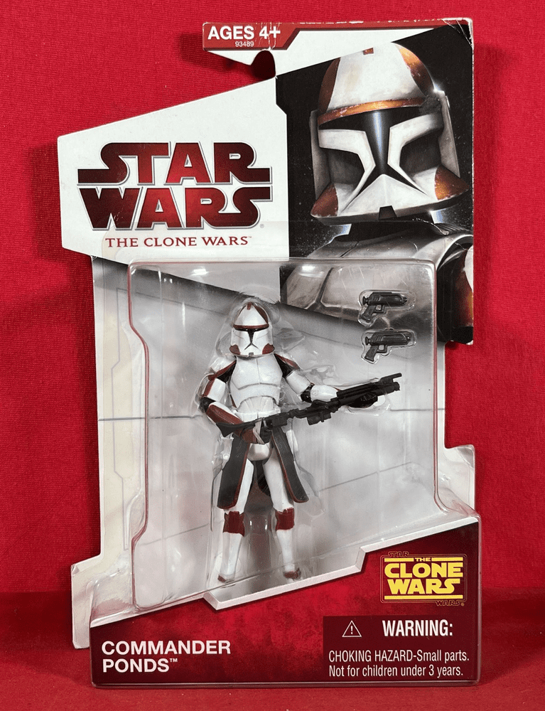 Star Wars The Clone Wars Red Line Commander Ponds - Sealed on Card