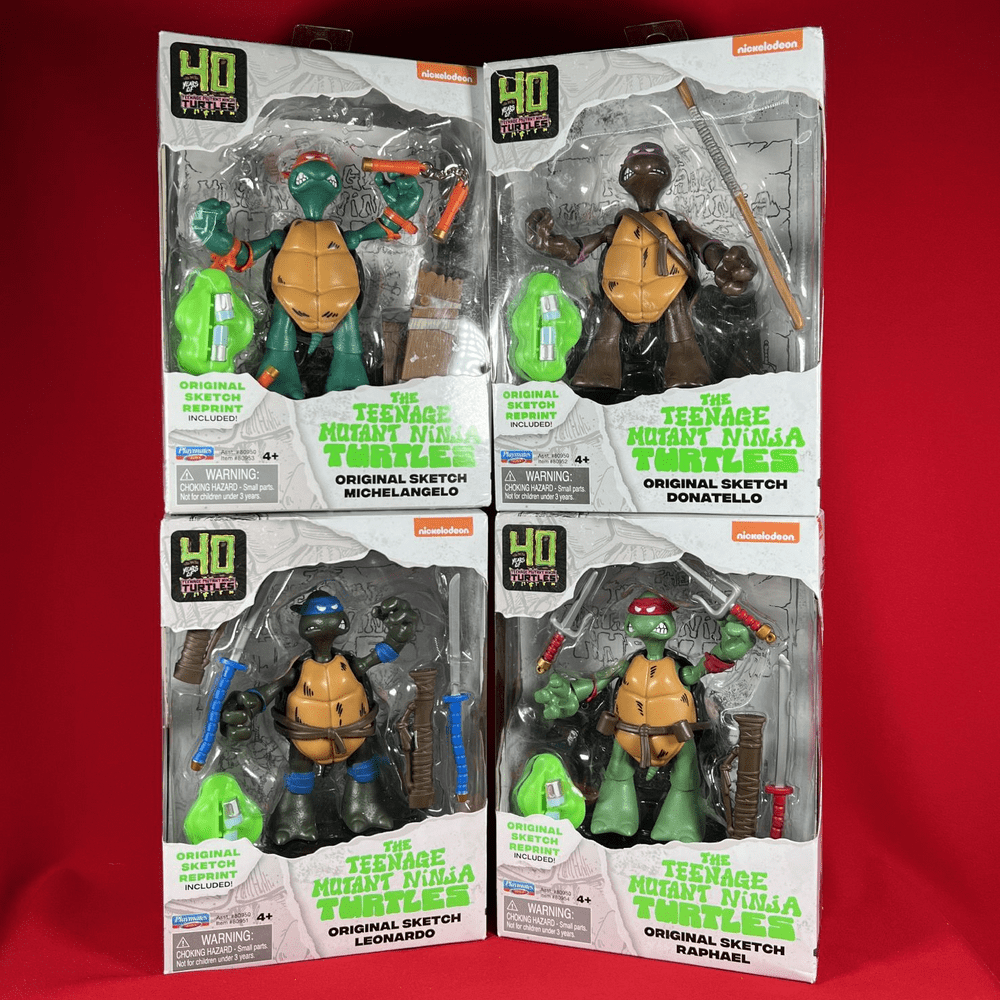 Teenage Mutant Ninja Turtles Original Sketch Versions - Set of 4 ...