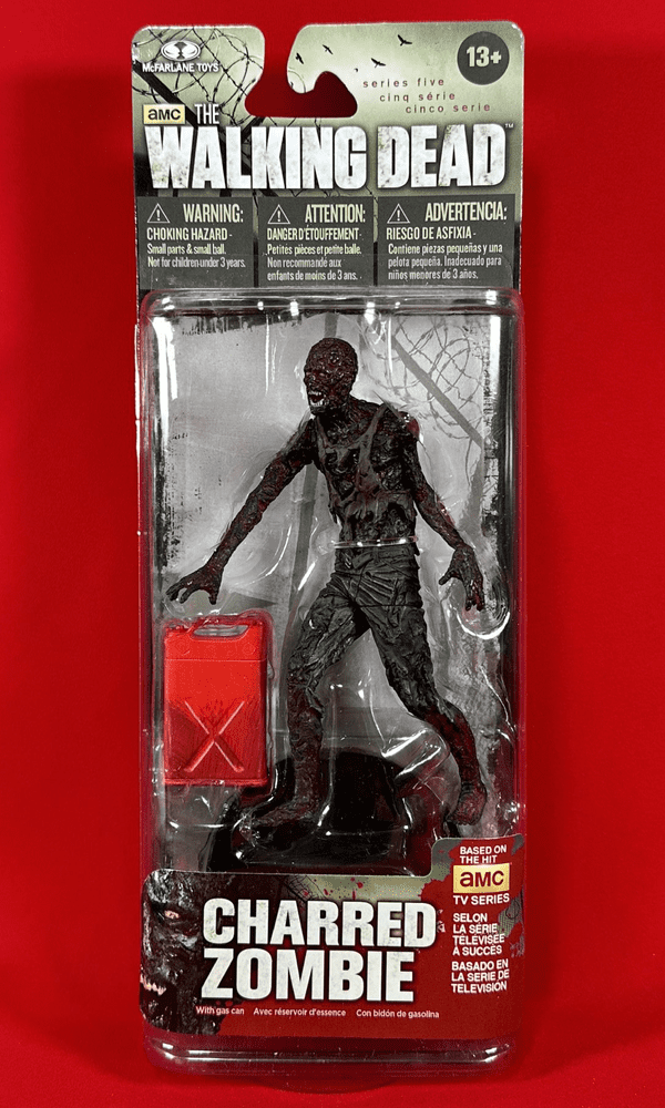 Walking Dead TV Action Figure Series 5 Charred Zombie - Sealed on Card