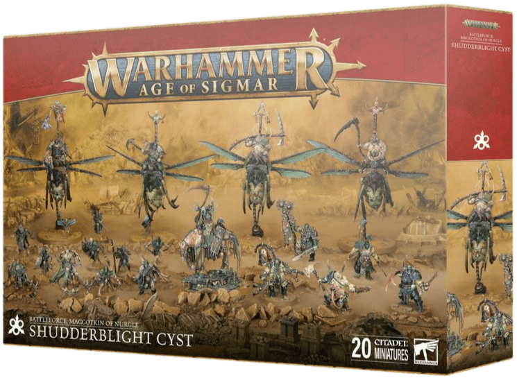 Warhammer Age of Sigmar Maggotkin of Nurgle Battleforce - Shudderblight ...