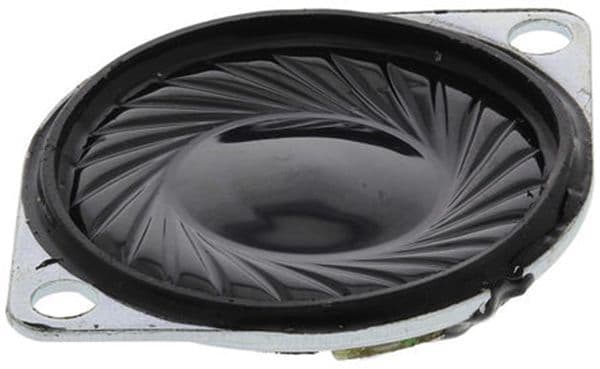 Miniature Mylar Speaker 8ohm 0 5W 28mm with Mounting Flanges ABS-233-RC
