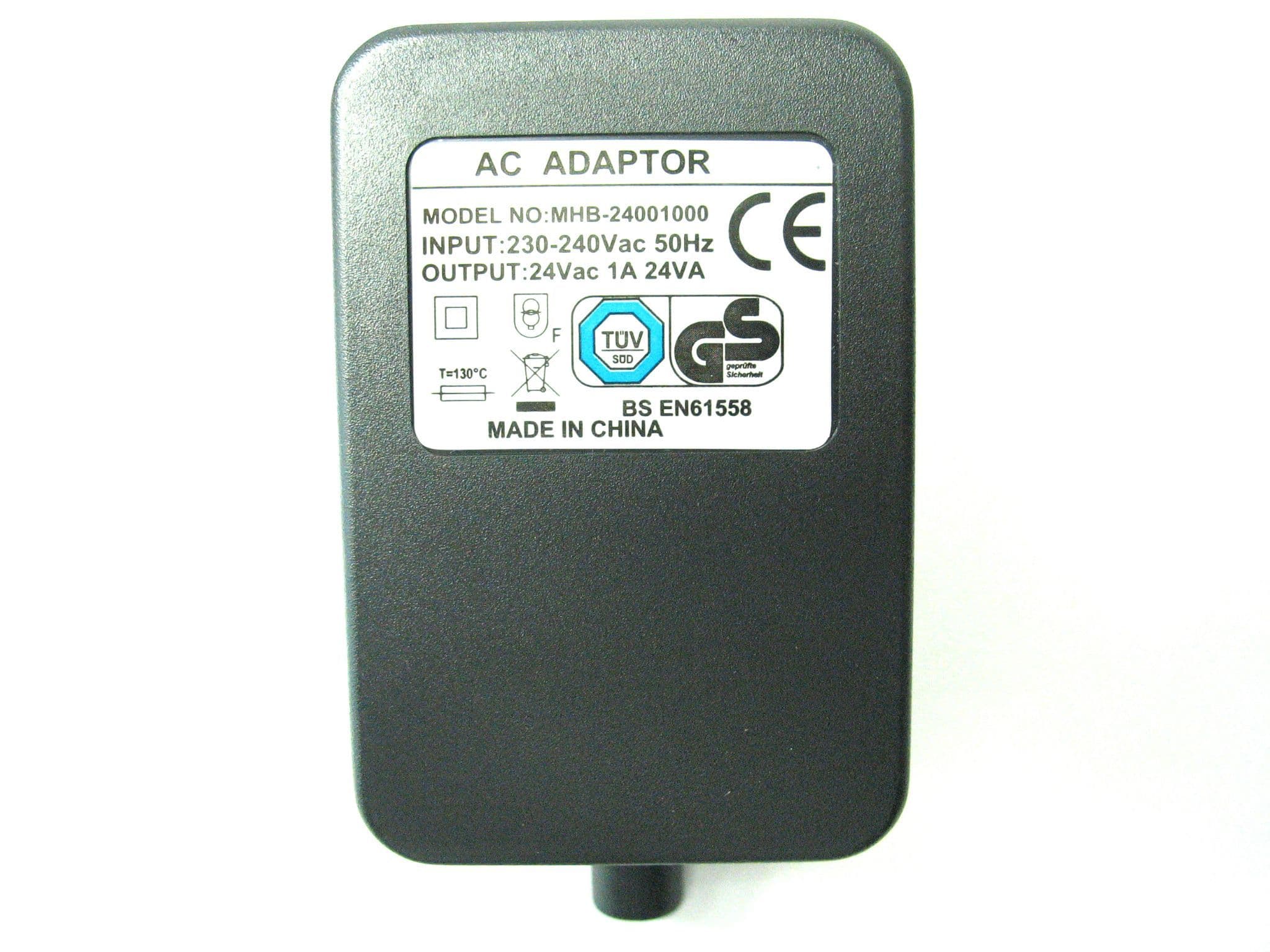 1000ma 24v 24VA AC/AC (AC Output) Power Adaptor
