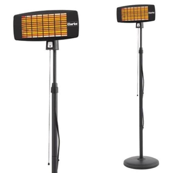 Clarke Floor standing 2000W Infrared Patio Heater With Stand 2KW ...