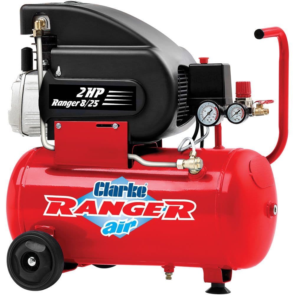 Clarke Ranger 8/25 7cfm 24Litre 2HP Air Compressor 230V