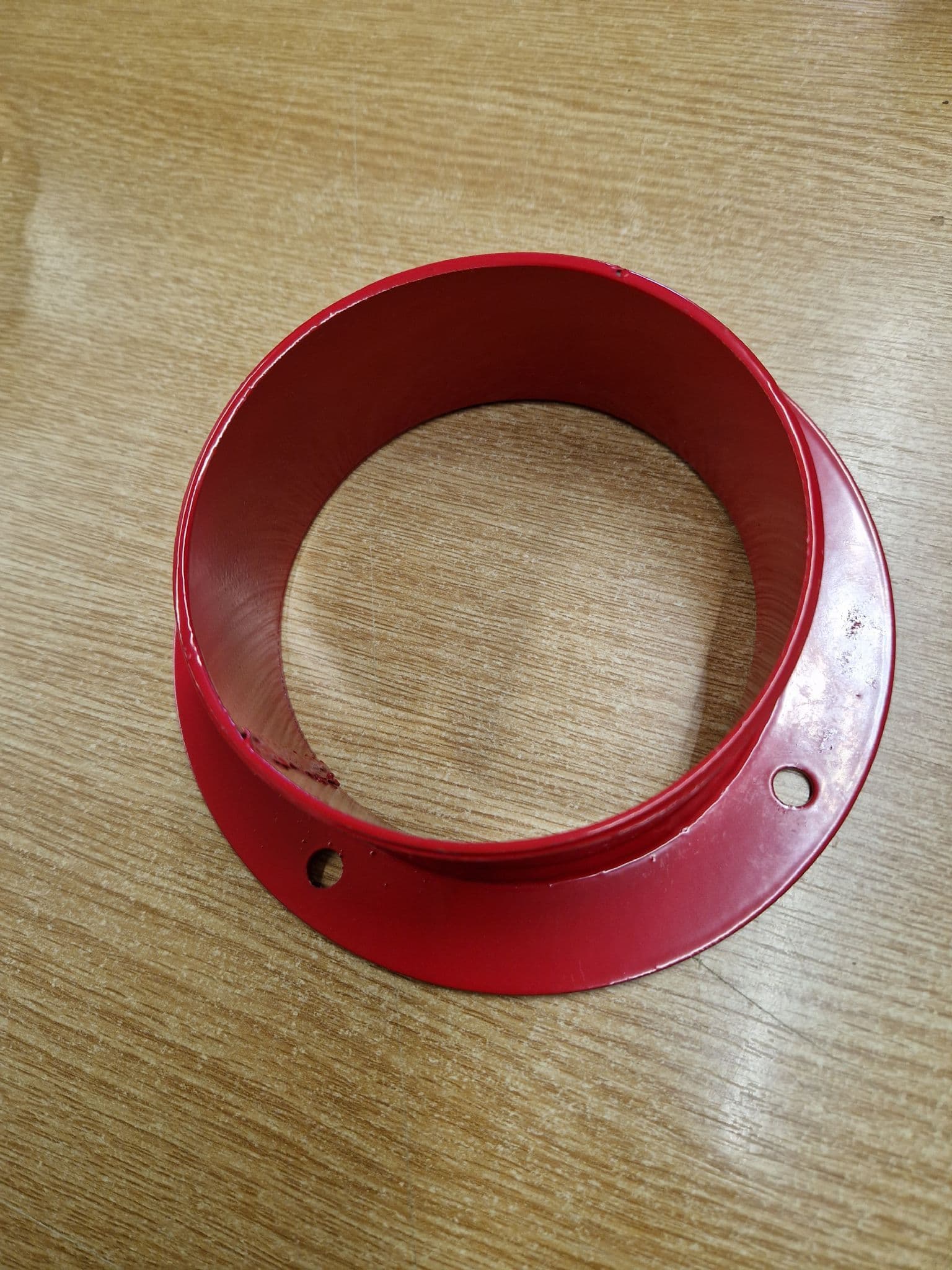 Flange fitting for Cyclone Dust Extractor Port Red