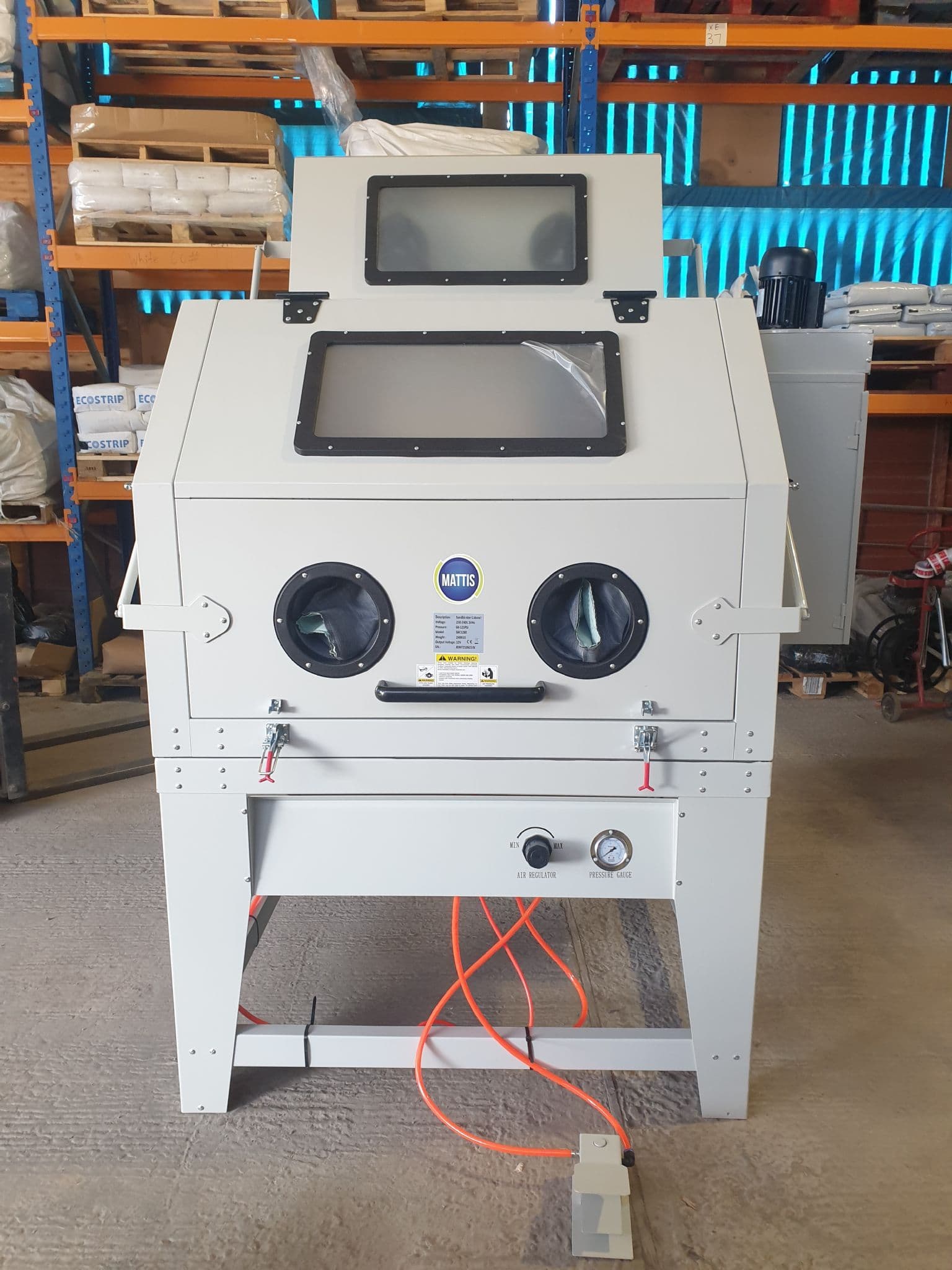 Large Sand Blast Cabinet SBC1280 with 2 work stations