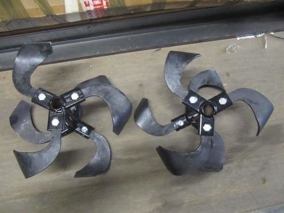 Rotavator Replacement 2 Tine Set Complete Spare Tine Set for Neilsen Tiller