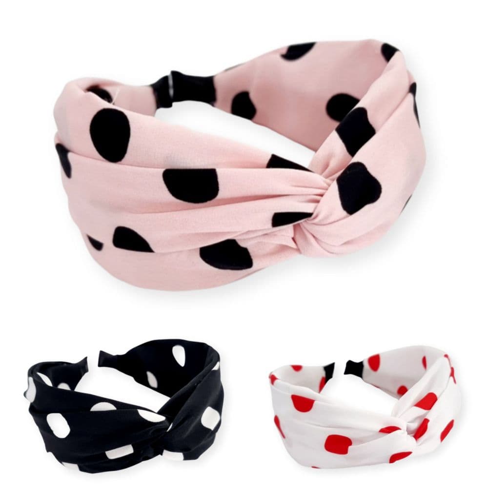 HH2221 SPOTTY HEADBAND 3 ASST