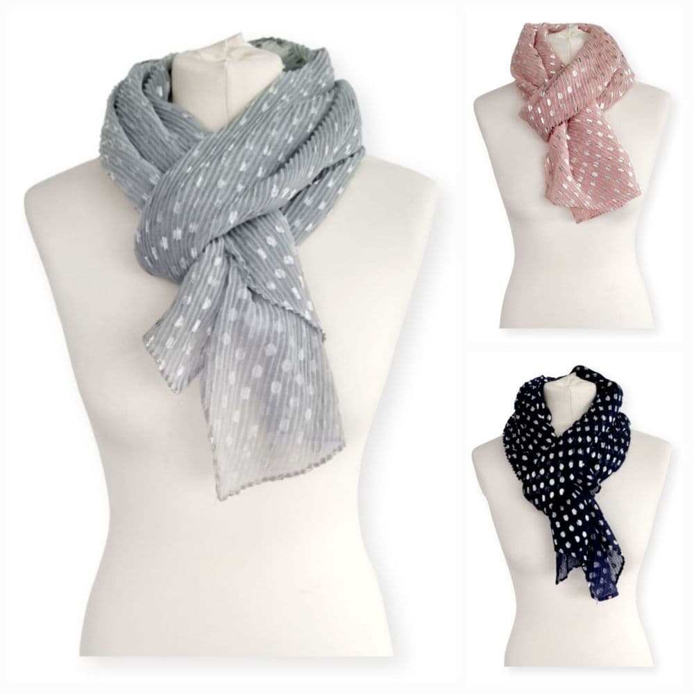 RC22131/Polka Dot Crinkle 3 Asst