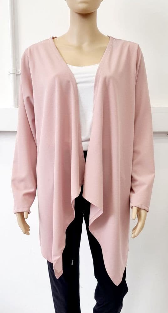SA07012203/Dusky Pink Waterfall Jacket