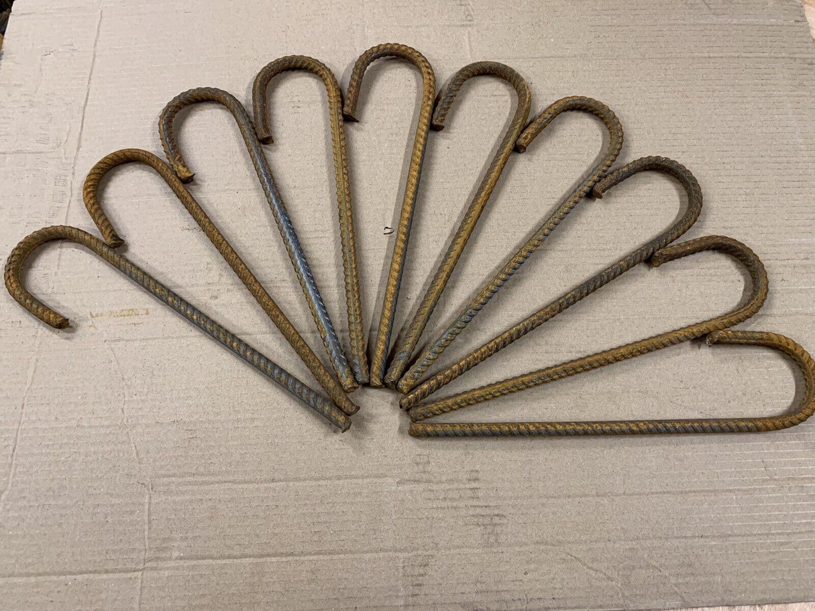 Hook Pins Heavy Duty high tensile Ribbed Bars 10mm x 300mm