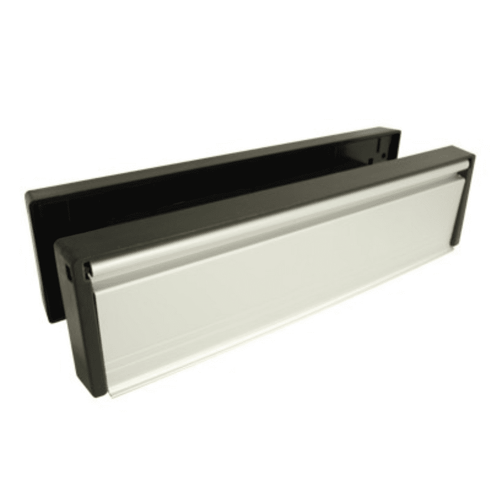 10 Inch Silver Anodised Letterbox For UPVC Doors