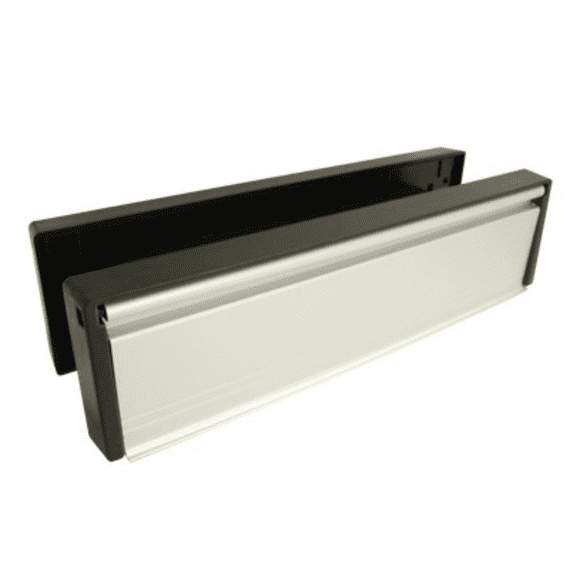 10 Inch Silver Anodised Letterbox For UPVC Doors