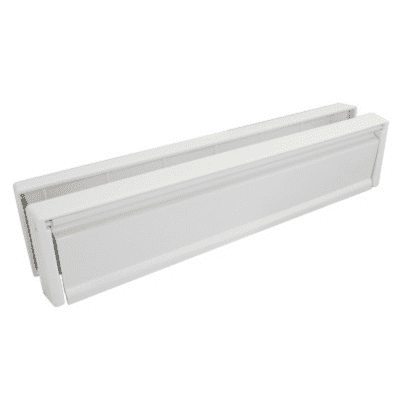 10 Inch White Letterbox For UPVC Doors