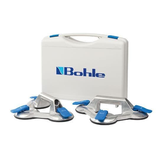 Bohle 3 Pad Glass Suction Lifter Set With Case BOS3 021