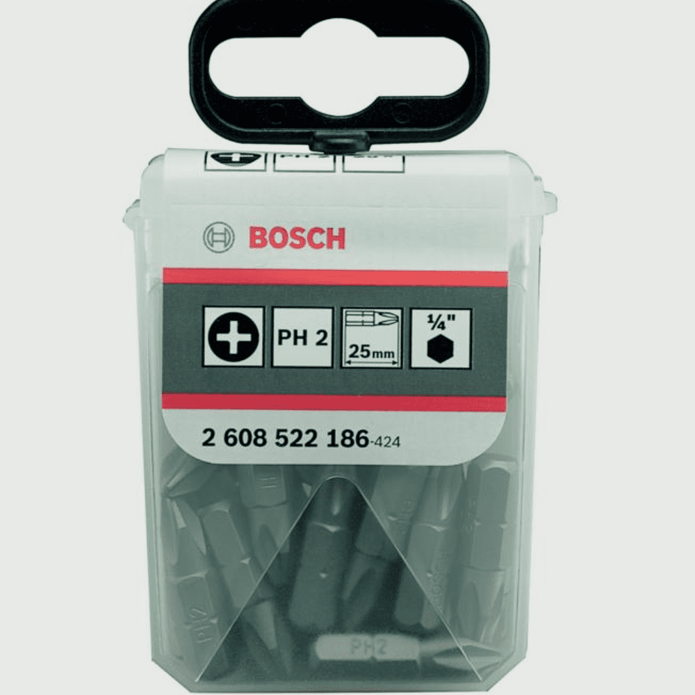Bosch PH2 Screwdriver Bit Set - 25 Pack
