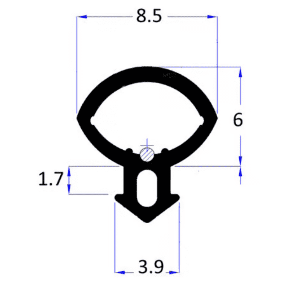 Bubble008 Upvc Frame Bubble Gasket Seal