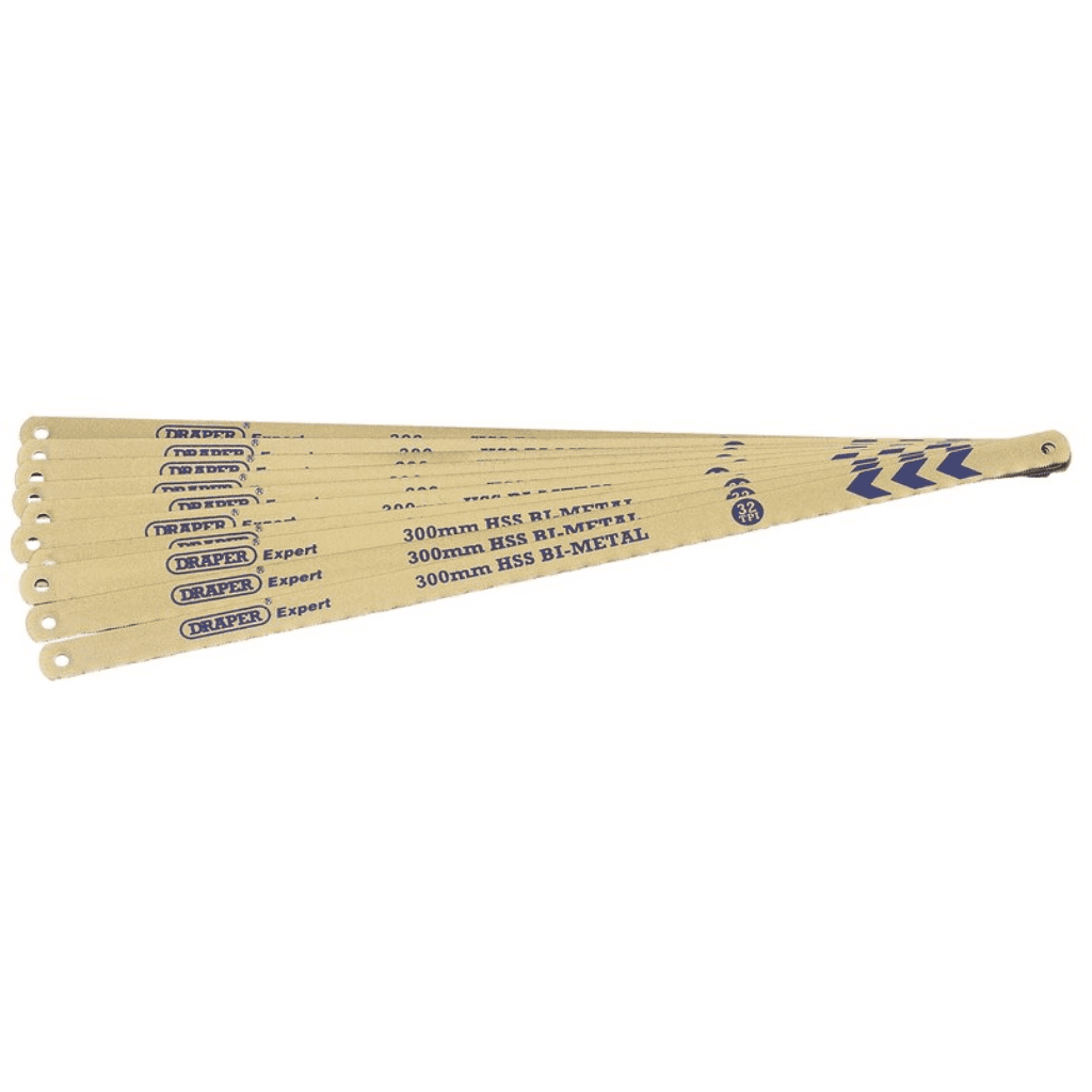 Draper Bi Metal32TPI Hacksaw Blades 300mm Pack Of 10