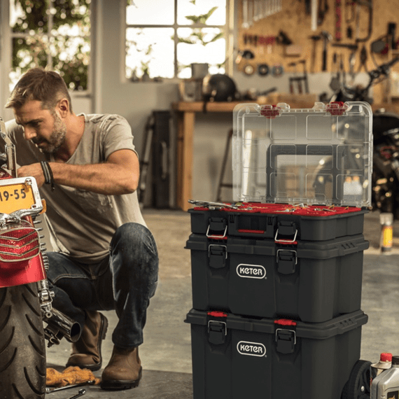 Keter Stack N Roll Mobile Toolbox System