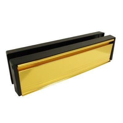 Replacement 10 Inch Gold Letterbox For UPVC Doors