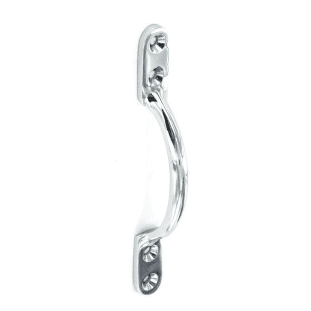 Securit Chrome Pull Down Wooden Sash Handle
