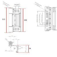 Trojan Athena Composite Door Hinge Various Colours