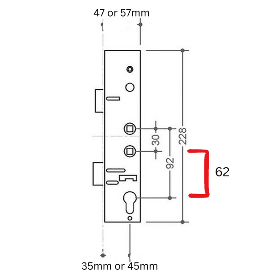 Yale Lockmaster Replacement Door Lockcases