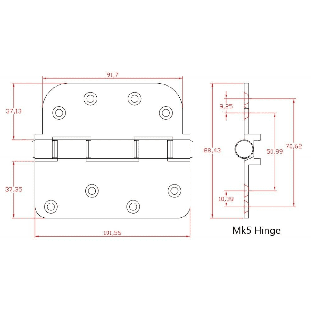 Yale Slab Composite Door Hinge