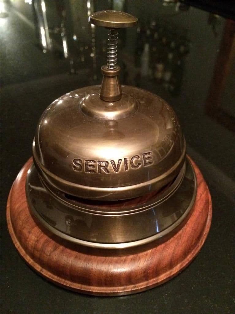 Large Quality Service Bell Reception Counter Desk Restaurant Chrome ...