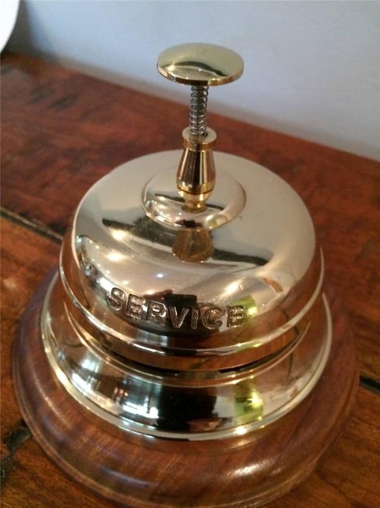 Large Quality Service Bell Reception Counter Desk Restaurant Chrome ...