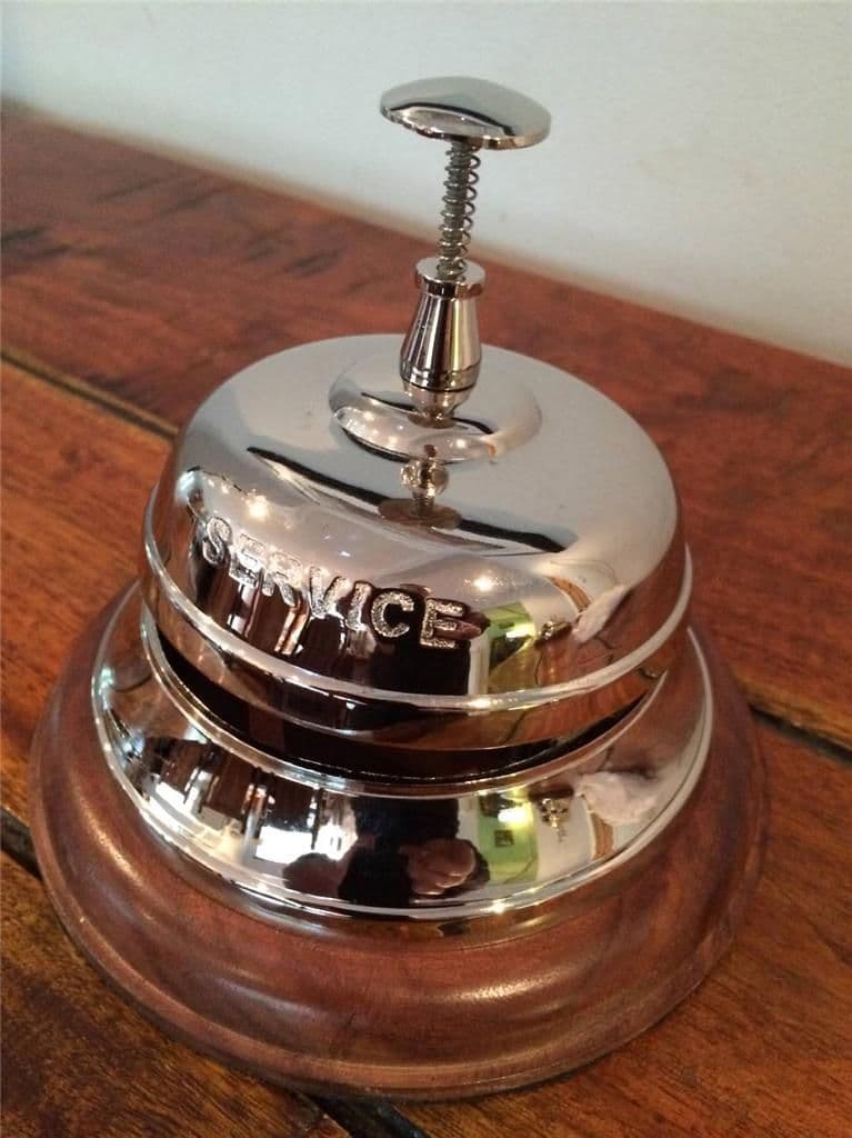 Large Quality Service Bell Reception Counter Desk Restaurant Chrome ...