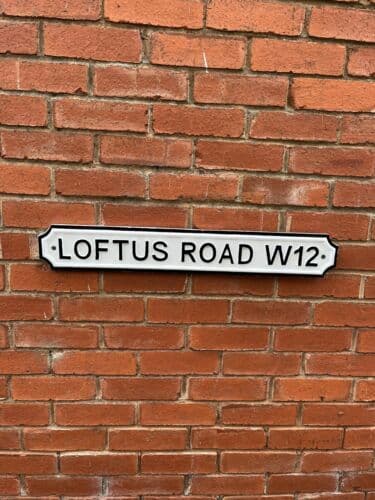 LOFTUS ROAD W12 Vintage Style QUEENS PARK Football Road Street Sign ...