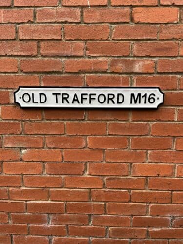 OLD TRAFFORD M16 Vintage Style MANCHESTER Football Road Street Sign ...