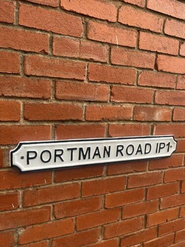 PORTMAN ROAD IP1 Vintage Style Ipswich football Road Street Sign SOLID ...