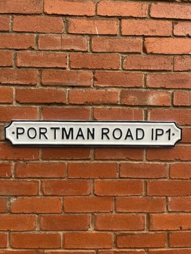 PORTMAN ROAD IP1 Vintage Style Ipswich football Road Street Sign SOLID ...