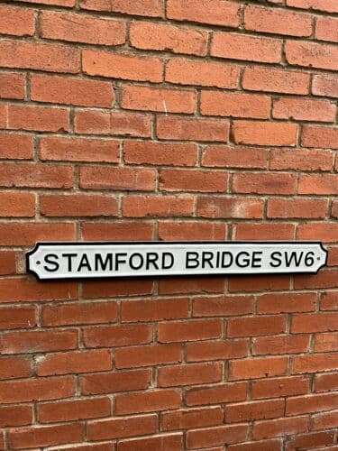 STAMFORD BRIDGE SW6 Vintage Style CHELSEA Football Road Street Sign ...