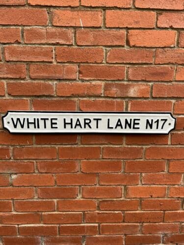 WHITE HART LANE N17 Vintage Style TOTTENHAM Football Road Sign SOLID METAL