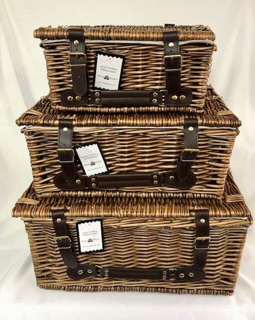 Wicker Picnic Hamper 3 Sizes Willow Christmas Gift Hampers Shop Retail ...