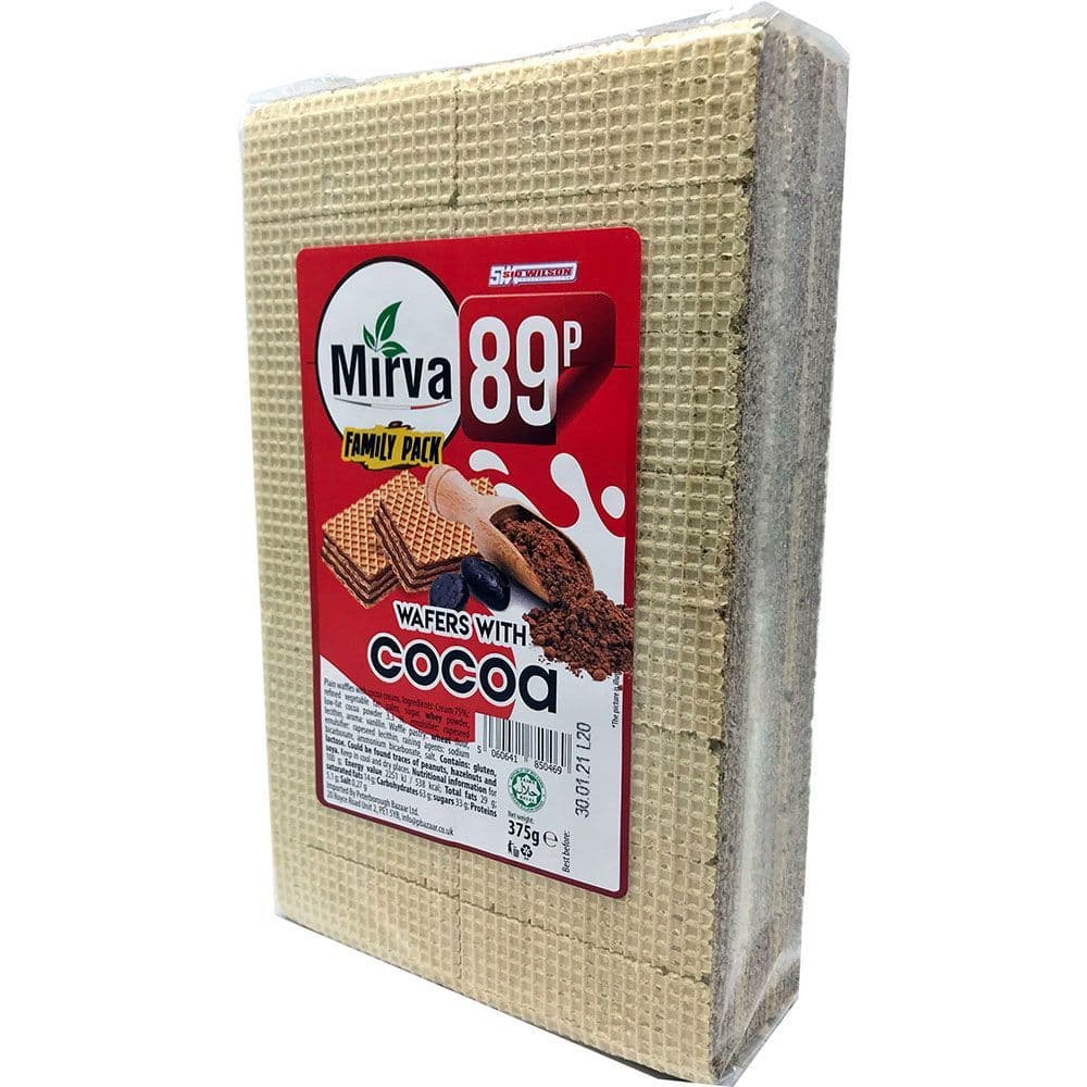Mirva Wafer with Cocoa Family Pack 375g Republic of Macedonia
