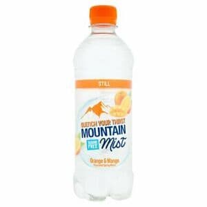 Mountain Mist Orange & Mango Flavoured Still Spring Water 500ml UK