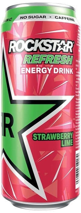 Rockstar Refresh Energy Drink Strawberry Lime 500ml UK
