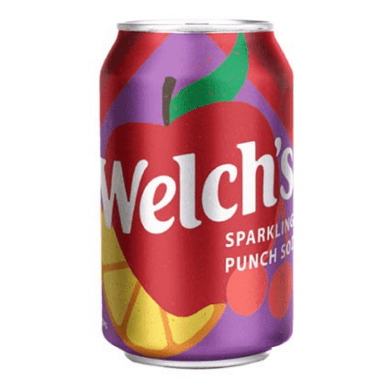 Welch Sparkling Fruit Punch Soda 355ml US