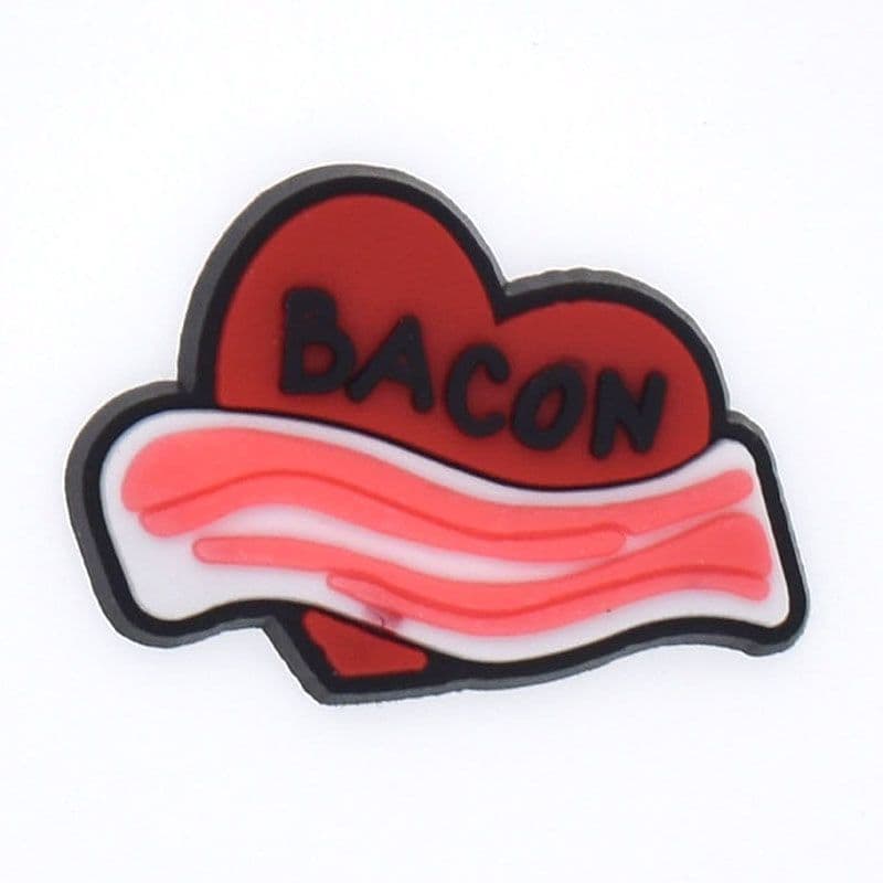 Bacon Slice Shoe Charm