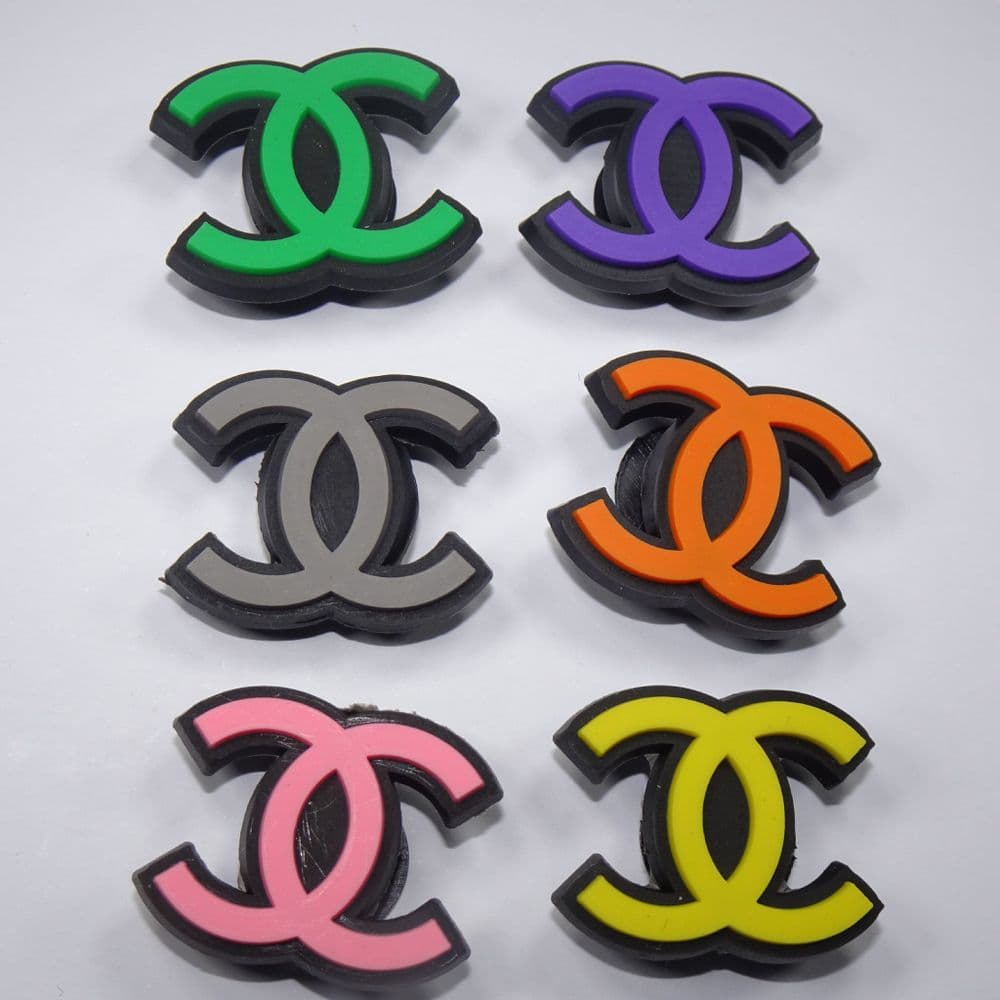 Cc 6 Colours Cc Stylized Logo S Shoe Charm