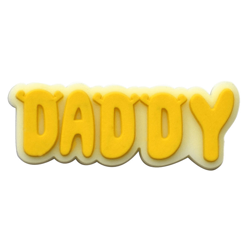 Daddy Yellow Badge Sign Logo Shoe Charm