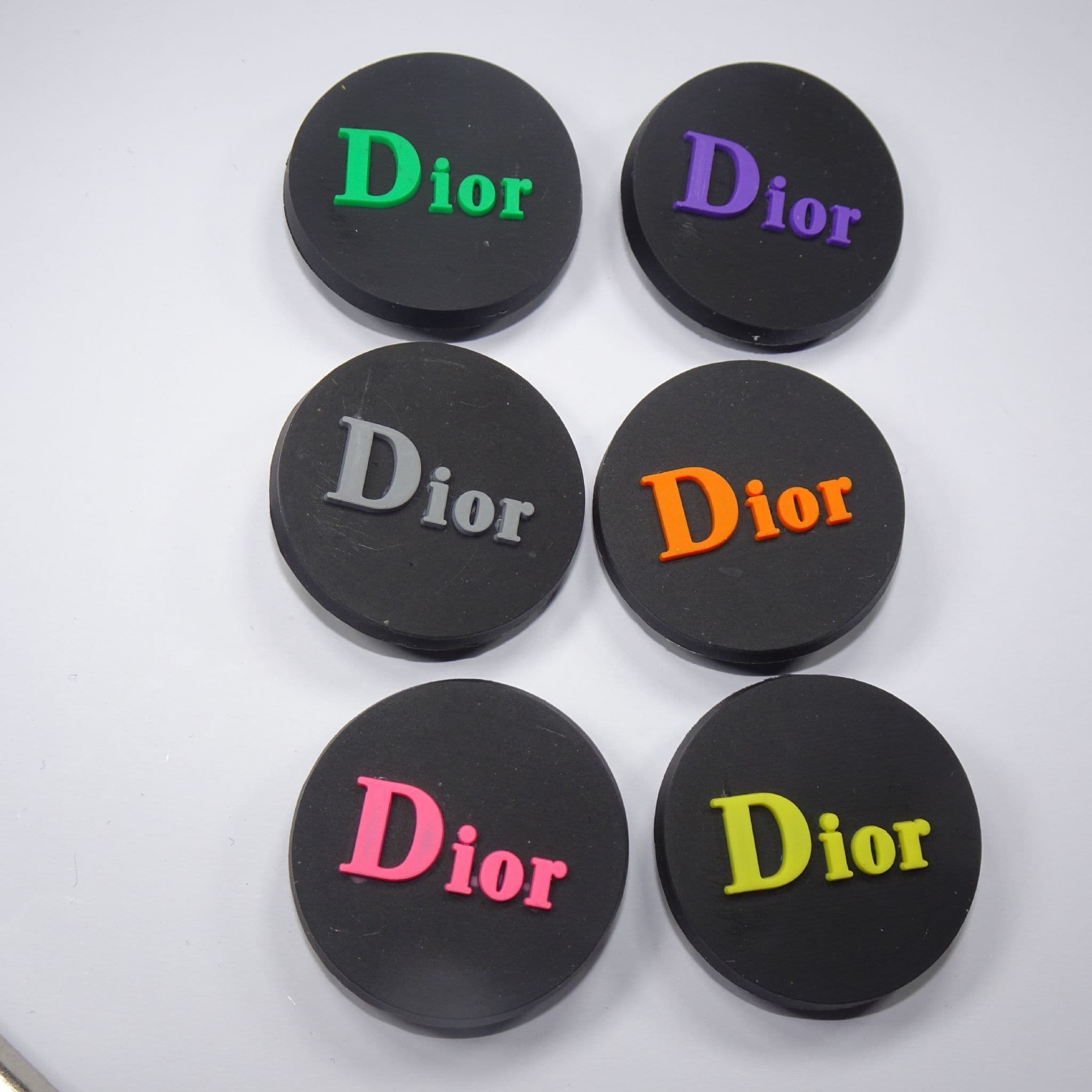 Dior 6 Colours Dior Round Badges Shoe Charm
