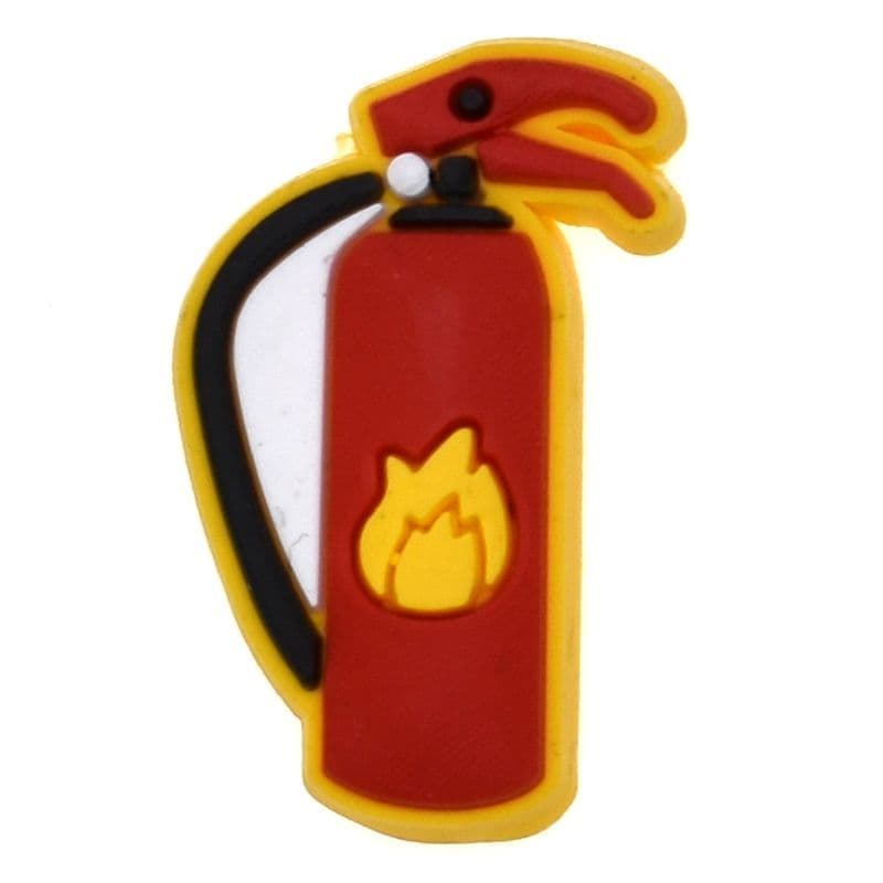 Fire Extinguisher Shoe Charm