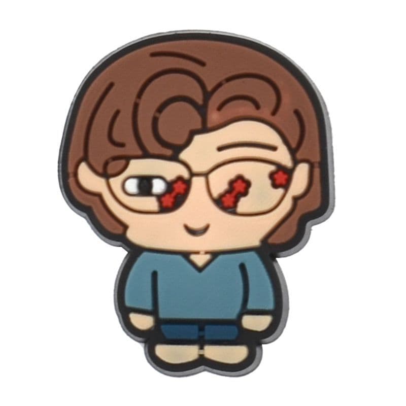 Fred Benson Stars In Glasses Stranger Things Shoe Charm
