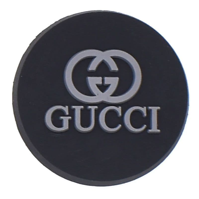 Gucci Round Badge Grey Shoe Charm