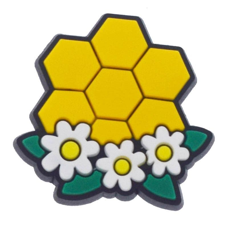 Honey Comb From Honey Bee Shoe Charm